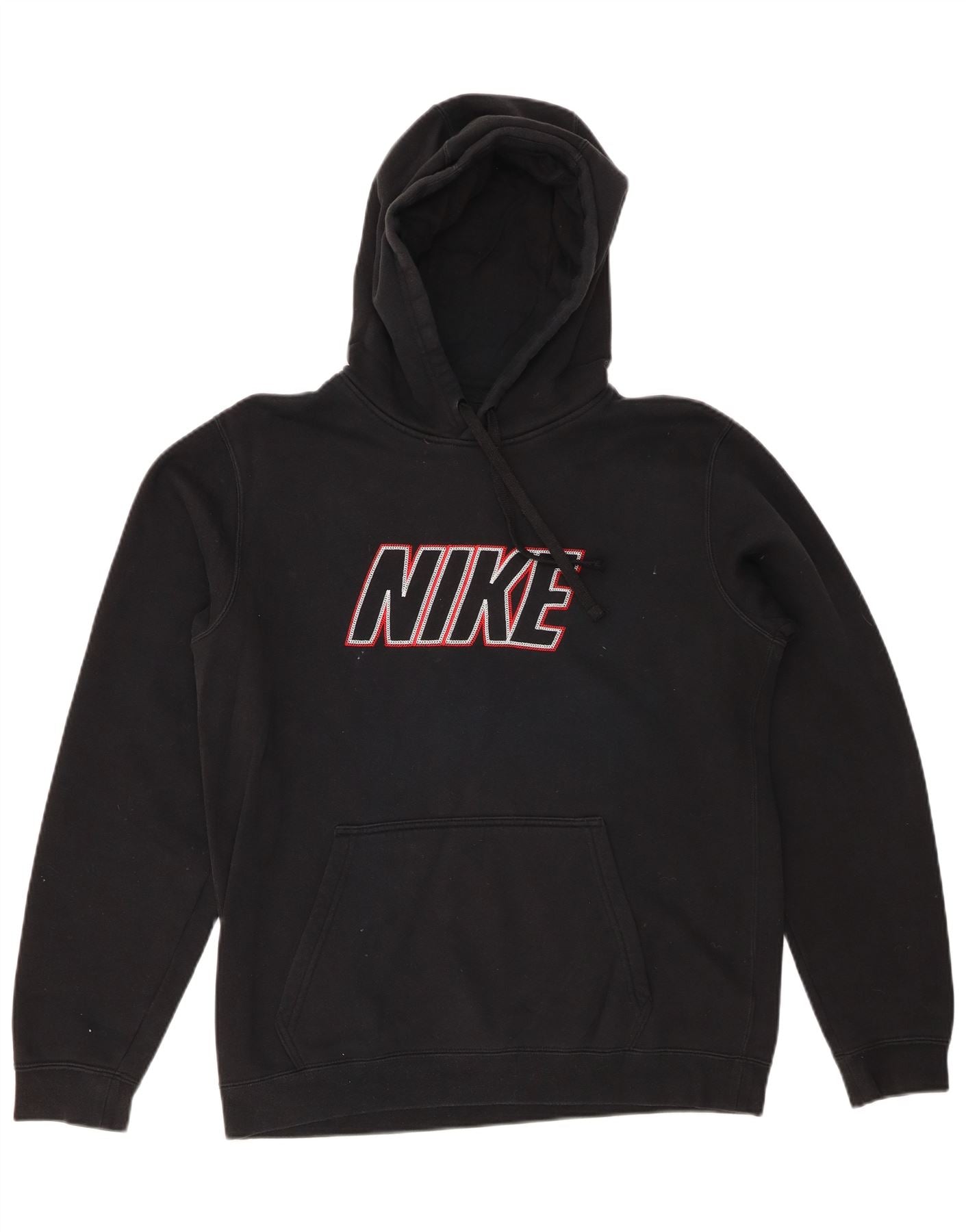 NIKE Mens Graphic Hoodie Jumper Medium Black Cotton – Messina Hembry