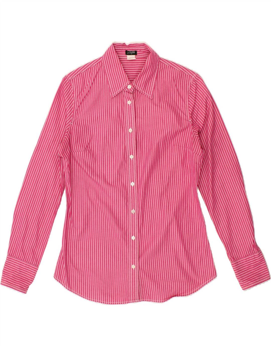 J. CREW Womens Oversized Shirt US 0 XS Pink Pinstripe Cotton – Messina ...
