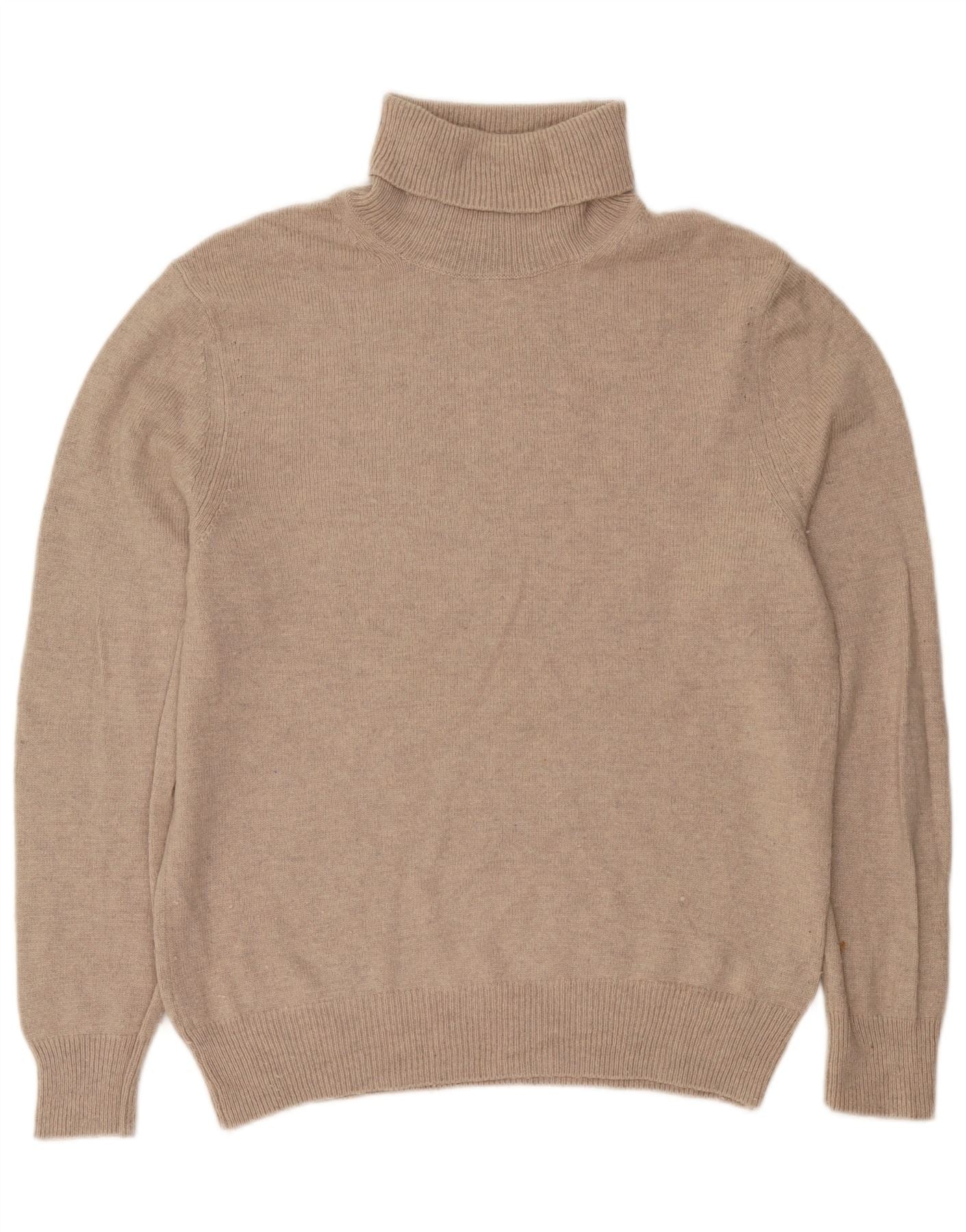 ALL SAINTS Mens Roll Neck Jumper Sweater Large Beige Wool – Messina Hembry