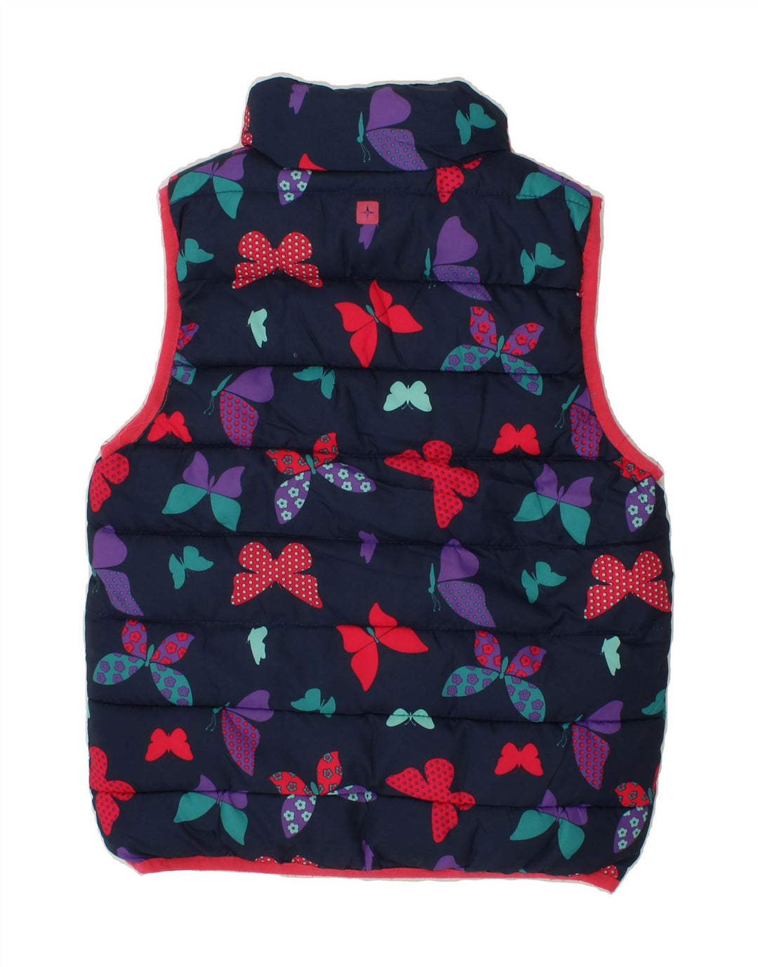 MOUNTAIN WAREHOUSE Girls Padded Gilet 5-6 Years Navy Blue Butterfly ...
