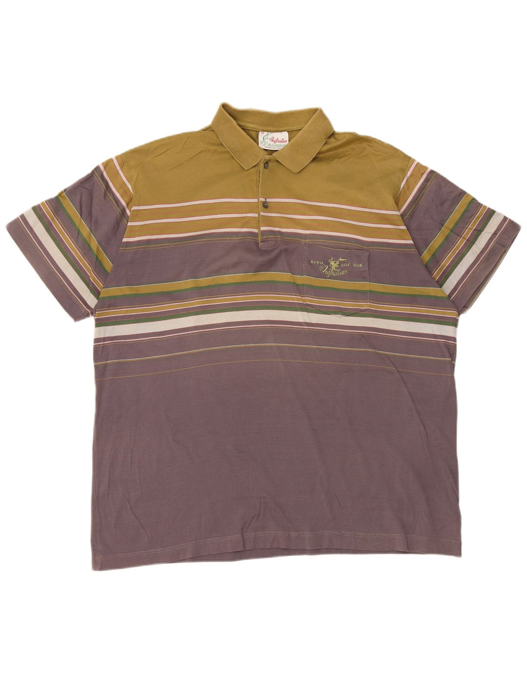 AUSTRALIAN L'ALPINA Mens Polo Shirt IT 54 XL Green Striped – Messina Hembry