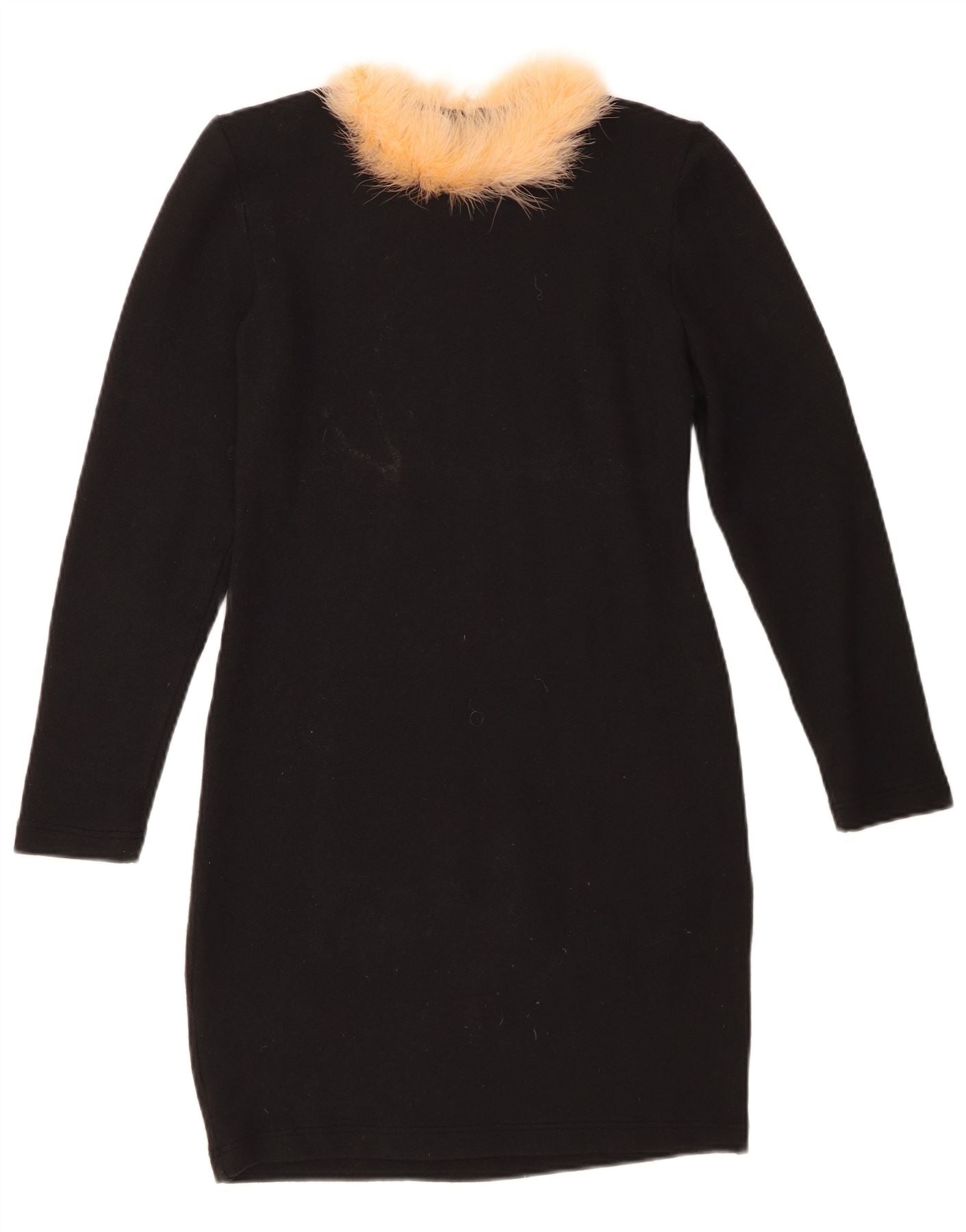 MARIA GIOVANNA Womens Long Sleeve Jumper Dress IT 44 Medium Black Wool ...