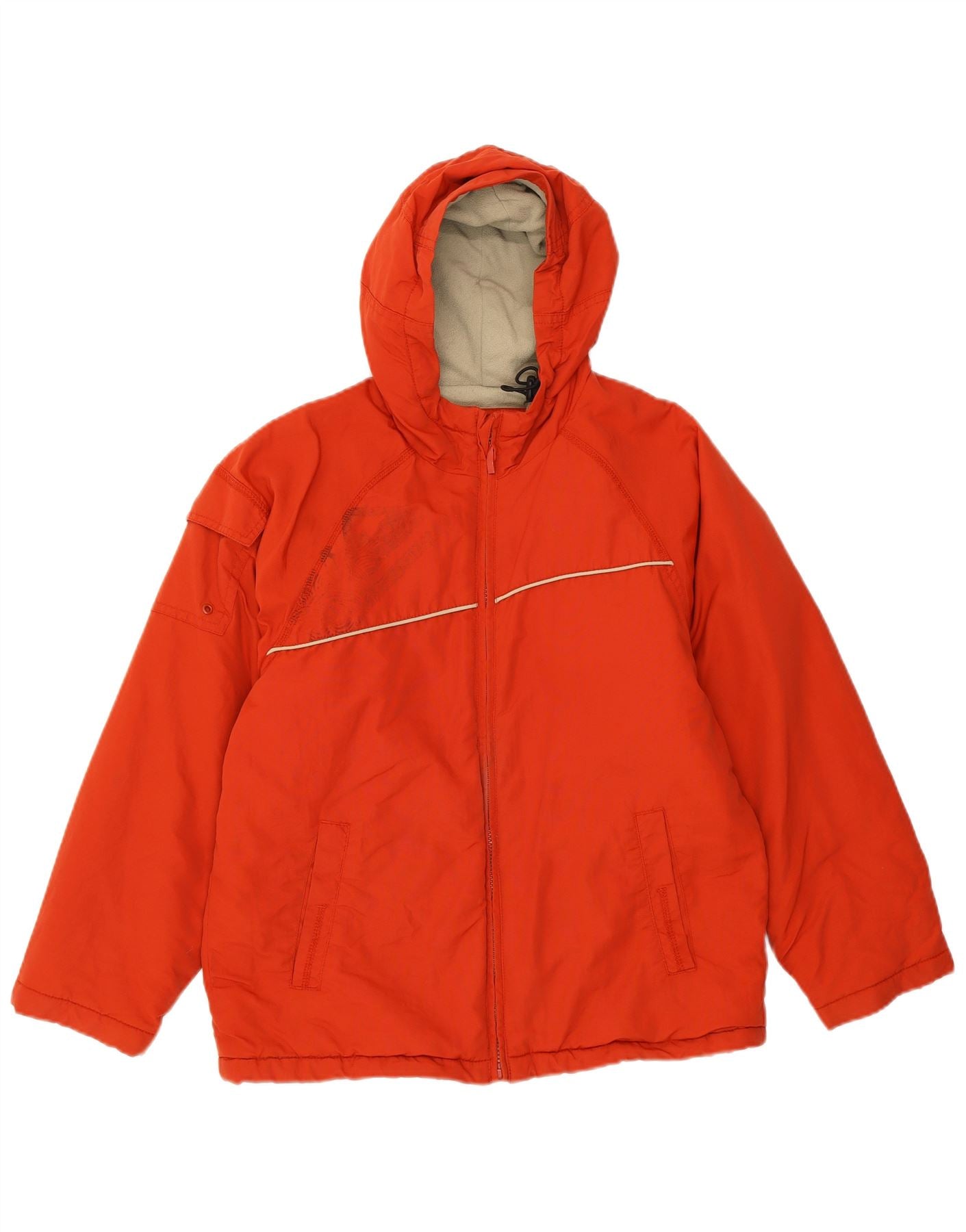 QUIKSILVER Girls Hooded Windbreaker Jacket 13-14 Years Red Polyamide ...