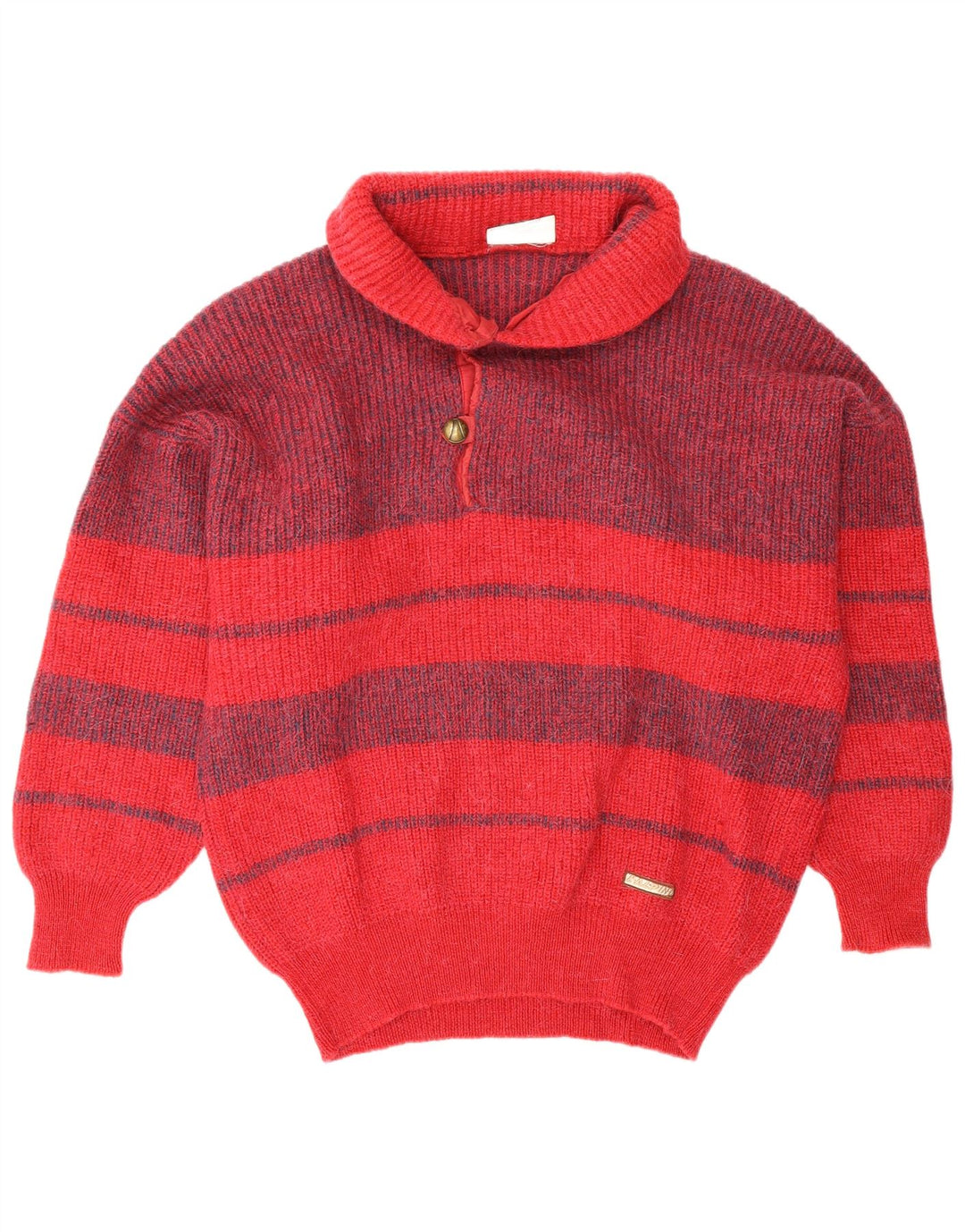 AUSTRALIAN L'ALPINA Mens Polo Neck Jumper Sweater IT 52 Large Red Stri ...