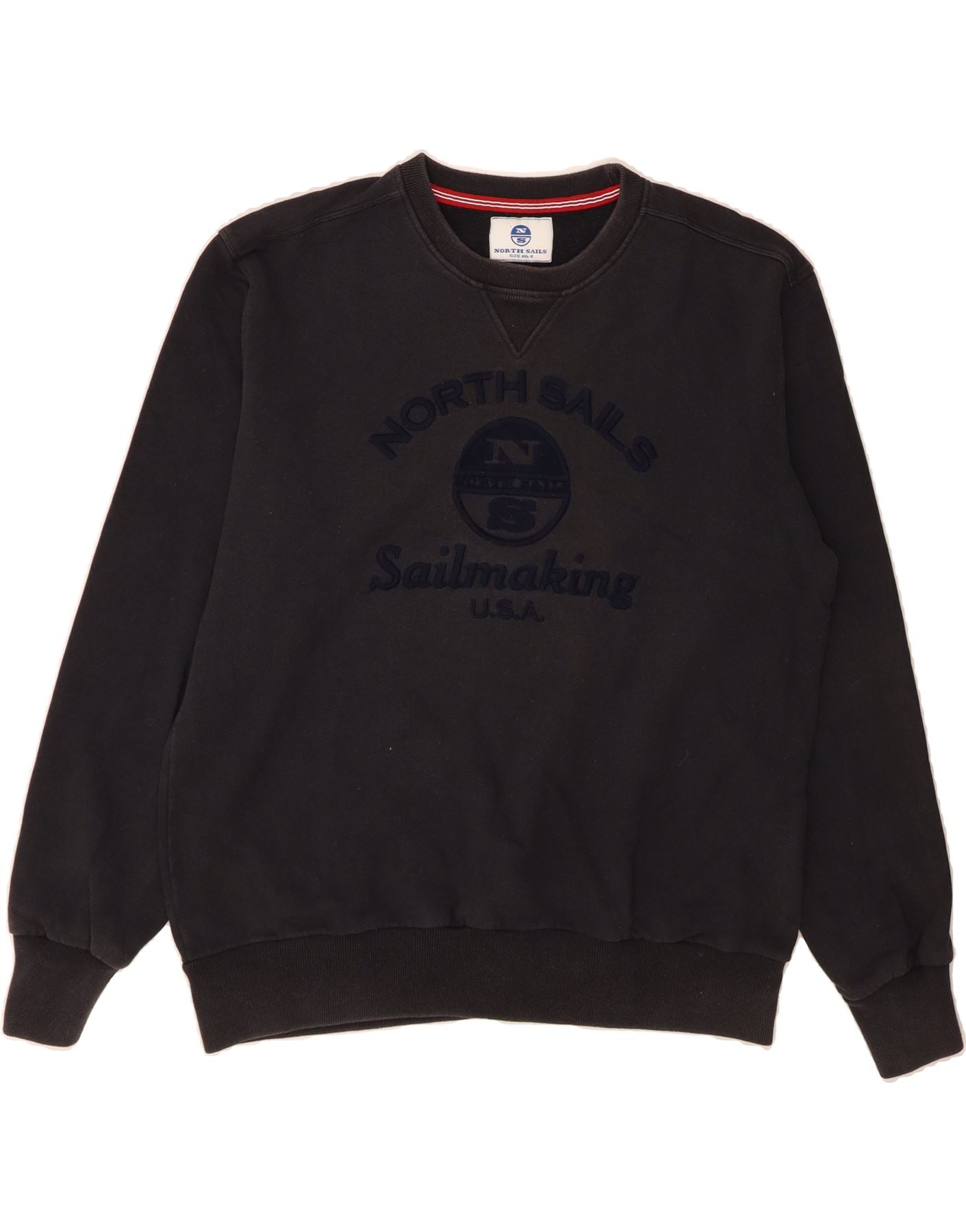 NORTH SAILS Mens Graphic Sweatshirt Jumper 2XL Black Cotton – Messina ...