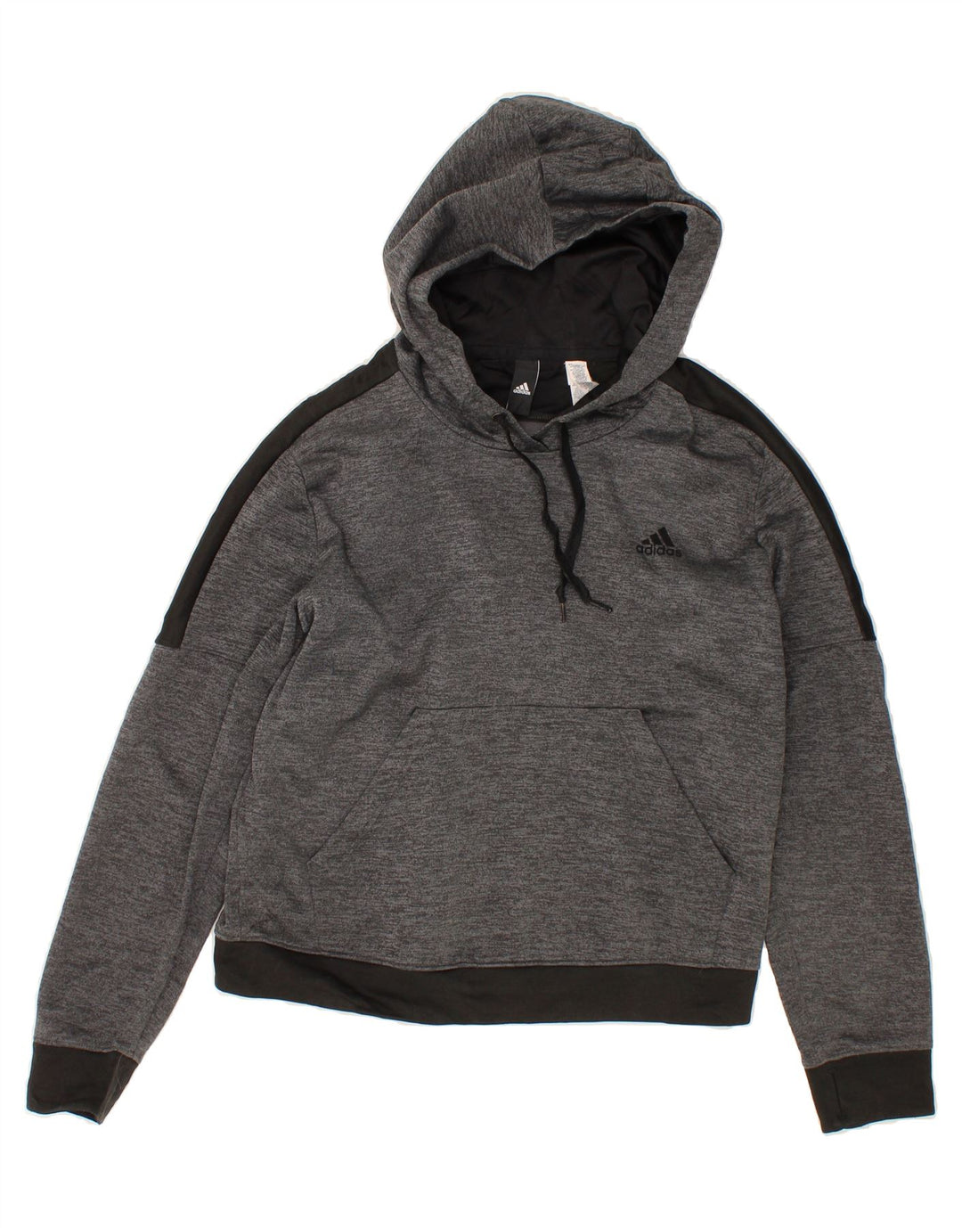 ADIDAS Womens Hoodie Jumper UK 14 Large Grey Colourblock – Messina Hembry