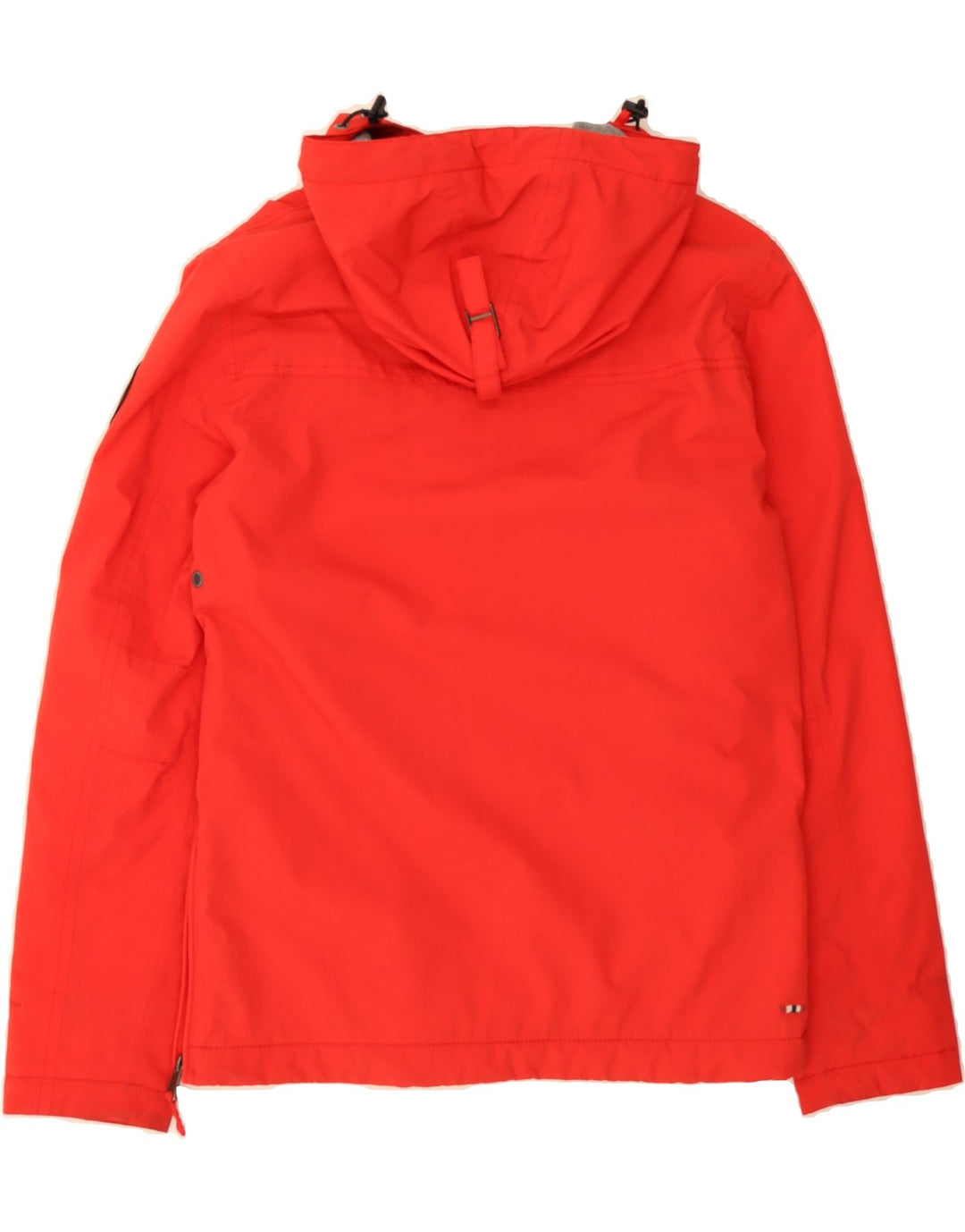 NAPAPIJRI Mens Regular Fit Hooded Anorak Jacket UK 34 XS Red Polyamide ...