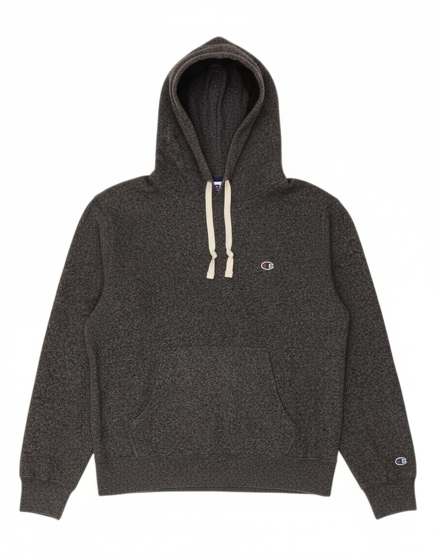 CHAMPION Mens Hoodie Jumper Large Grey Flecked Polyester – Messina Hembry