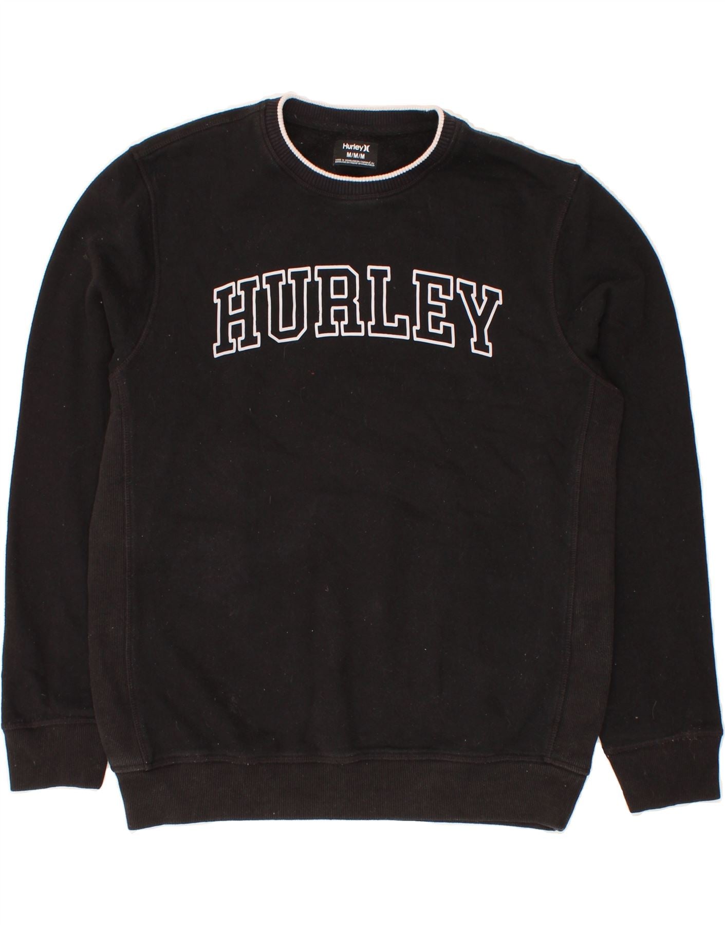 HURLEY Mens Graphic Sweatshirt Jumper Medium Black Cotton – Messina Hembry